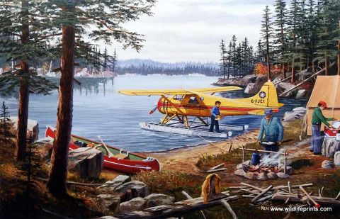 Ken Zylla Print-Signed and Numbered:"Fly In" - Ken Zylla