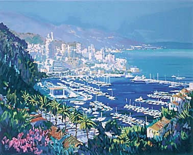 Kerry Hallam Limited Edition Hand-Pulled Serigraph on Paper: " Monte ...