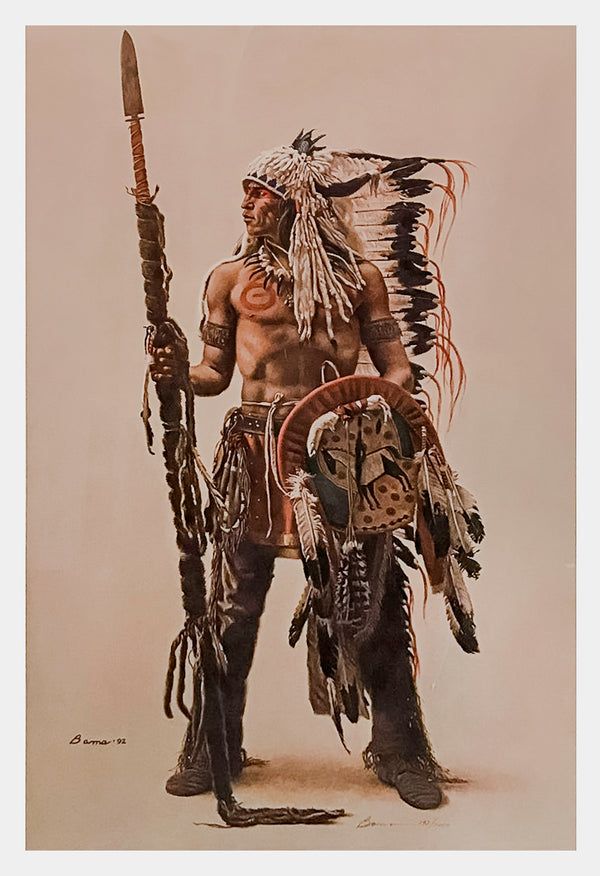 James Bama Artist Signed Limited Edition Print:"The Warrior" - James Bama