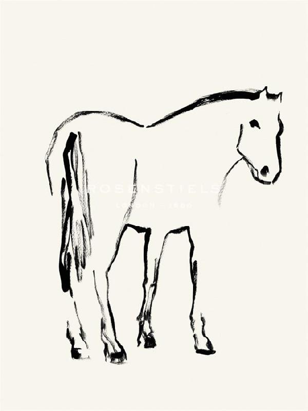 Kristine Hegre 30 x 40 in. Open Giclee Canvas:"Equus Illustration" - Kristine Hegre