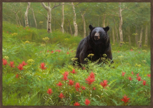 KYLE SIMS 47X67 FRAMED 3 D CANVAS:"DELIGHTS OF JULY" - KYLE SIMS