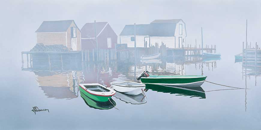 Larry Deacon Handsigned and Numbered Limited Edition Print:"Tranquility ...