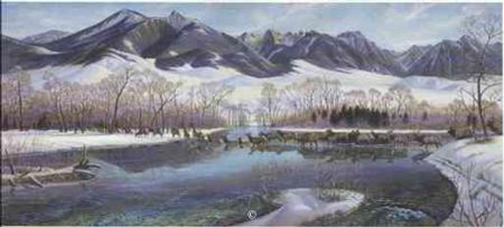 LARRY ZABEL 34X15 Secondary Market Art: "PARADISE DRESS WHITE" - ZABEL ...