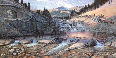 LARRY ZABEL Secondary Market Art: "BITTERROOT SERENADE" - ZABEL, LARRY