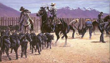 LARRY ZABEL Secondary Market Art: "MONTANA BLACK GOLD AP" - ZABEL, LARRY