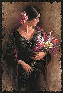 Lee Bogle Handsigned and Numbered Limited Edition Print:"Las Flores ...