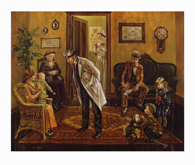 Lee Dubin Limited Edition Signed Offset Lithograph:"Doctor's Office ...