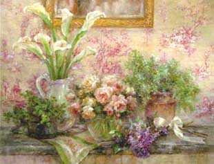 Lena Liu Handsigned and Numbered Limited Edition Canvas:"Les Fleurs D ...