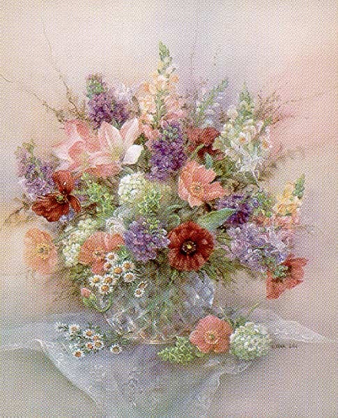 Lena Liu Handsigned & Numbered Limited Edition Print: "Mystic Bouquet ...