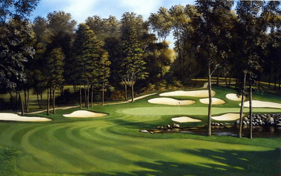 Leo Stans Print-Signed:"#11 At "The Classic"" - Leo Stans