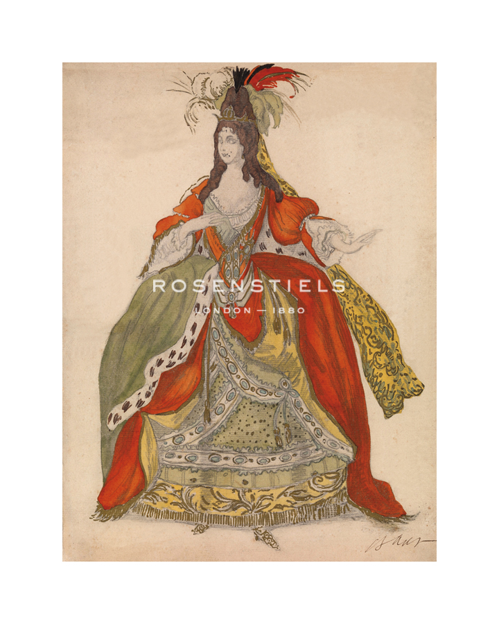 Leon Bakst Hand Numbered Limited Edition Print on Paper :"Sleeping ...