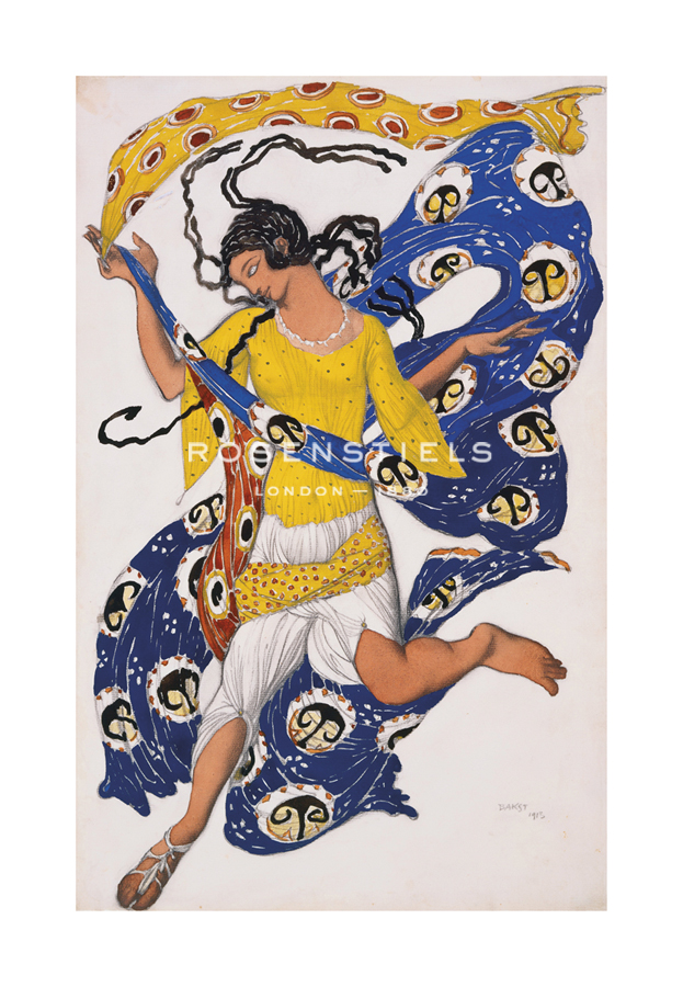 Leon Bakst Hand Numbered Limited Edition Print on Paper :"The Butterfly ...