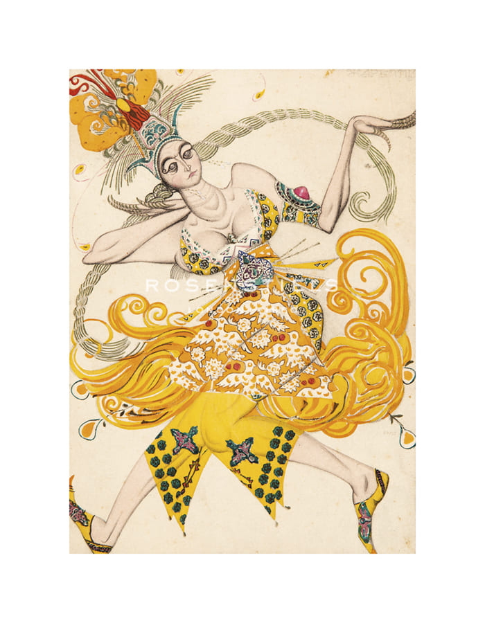 Leon Bakst Hand Numbered Limited Edition Print on Paper :"The Firebird ...