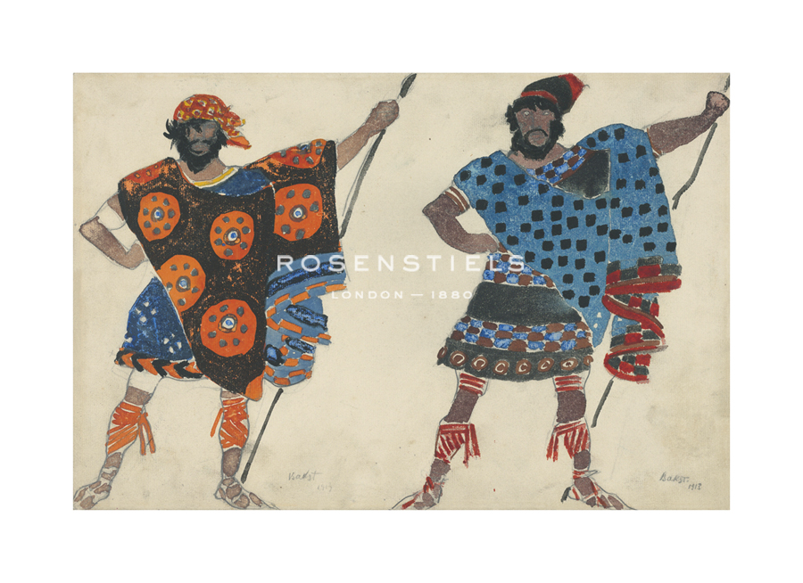 Leon Bakst Hand Numbered Limited Edition Print on Paper :"Two Pirates ...