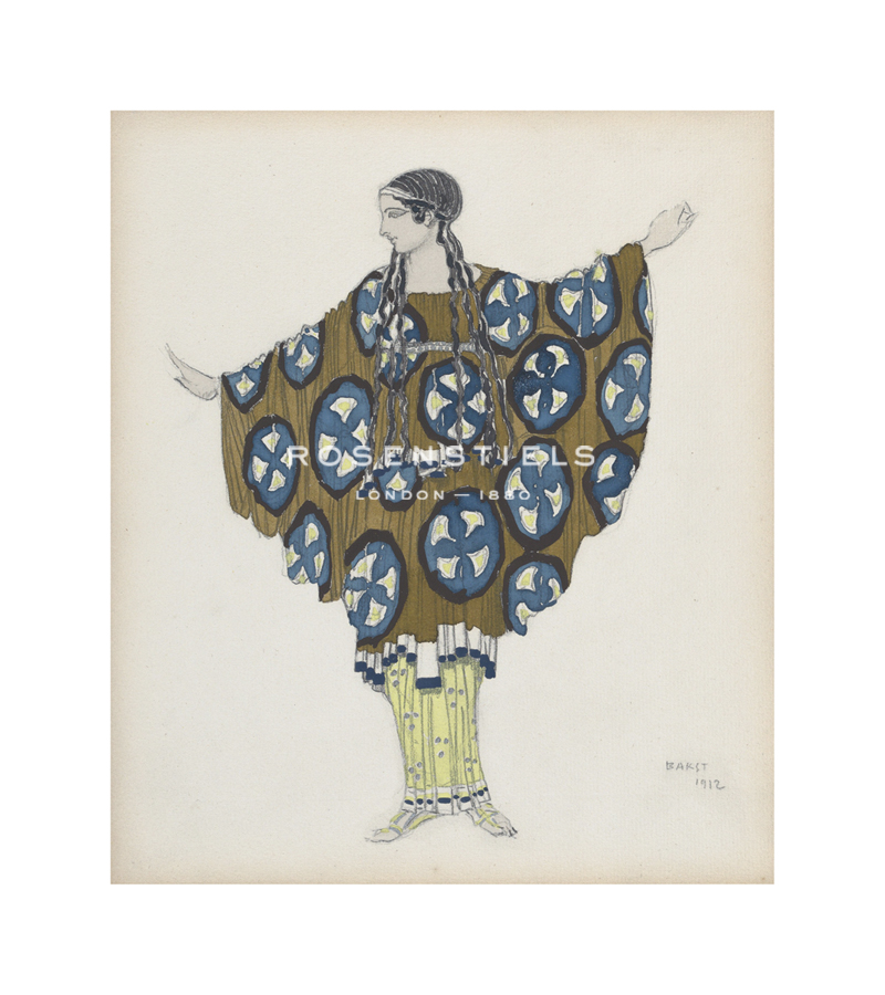 Leon Bakst Hand Numbered Limited Edition Print on Paper :"Woman from ...