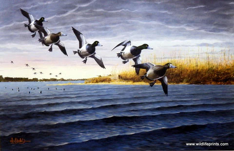 Les Kouba Artist Proof:"Bills Visit Long Point" - Les Kouba