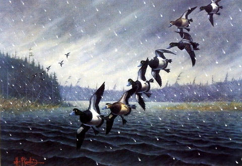 Les Kouba Artist Proof:"Last to Leave" - Les Kouba