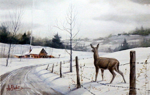 Les Kouba Artist Proof:"New Years Day" - Les Kouba