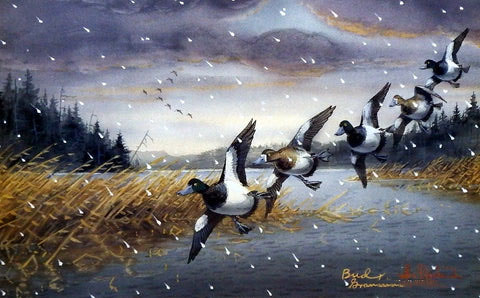 Les Kouba Artist Proof:"Time To Leave" - Les Kouba