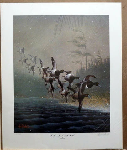 Les Kouba Print- Limited Edition:"Feathered Jets of the North S/N Art ...
