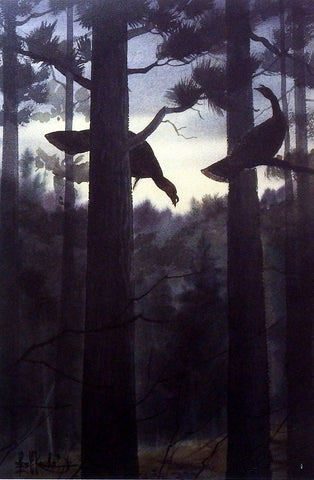 Les Kouba Print-Signed and Numbered:"Kouba's Roost" - Les Kouba