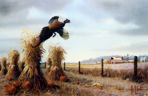 Les Kouba Print-Signed and Numbered:"Mid October" - Les Kouba