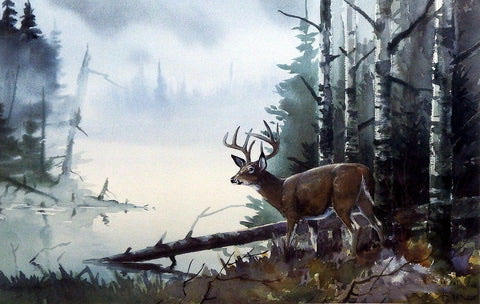 Les Kouba Print-Signed and Numbered:"Morning Tranquility" - Les Kouba