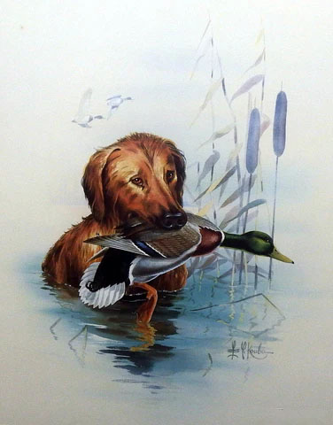 Les Kouba Print-Signed and Numbered:"Reddy All Righty" - Les Kouba