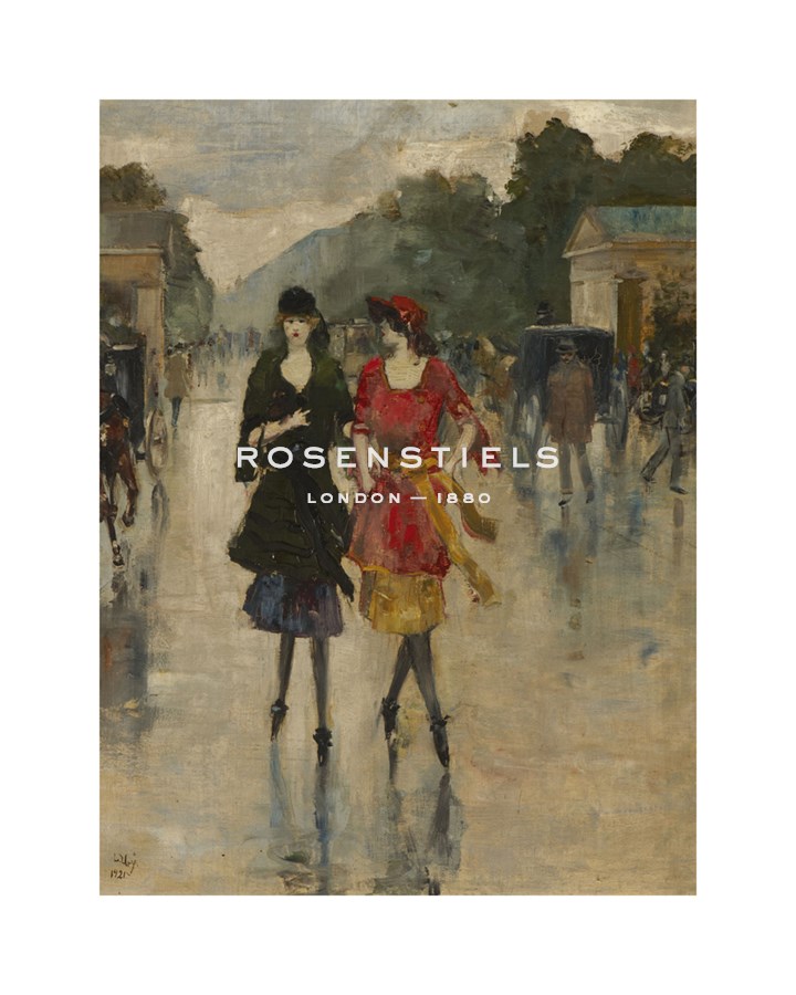 Lesser Ury Hand Numbered Limited Edition Print on Paper :"Berlin Street ...