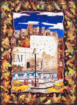 Linnea Pergola Limited Edition Giclée on Canvas: "Fall in NYC" - Linnea ...