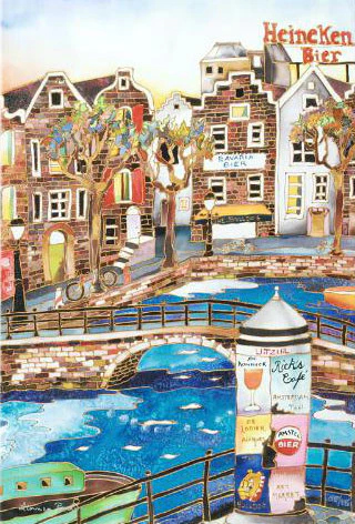 Linnea Pergola Limited Edition Giclée on Stretched Canvas: "Heineken ...