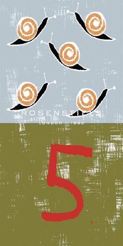 Lisa Stickley 24 x 48 in. Open Giclee Canvas:"Fun Numbers - Five ...