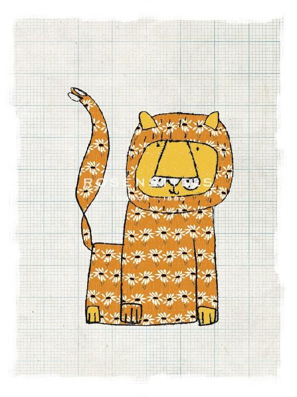 Lisa Stickley 30 x 40 in. Open Giclee Canvas:"Patterned Lion" - Lisa ...