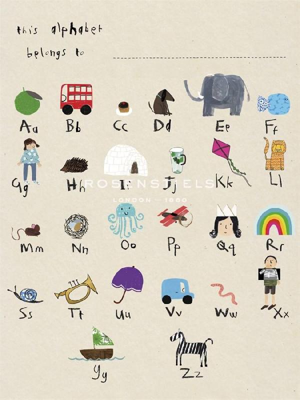 Lisa Stickley 30 x 40 in. Open Giclee Canvas:"Phonic Alphabet" - Lisa ...