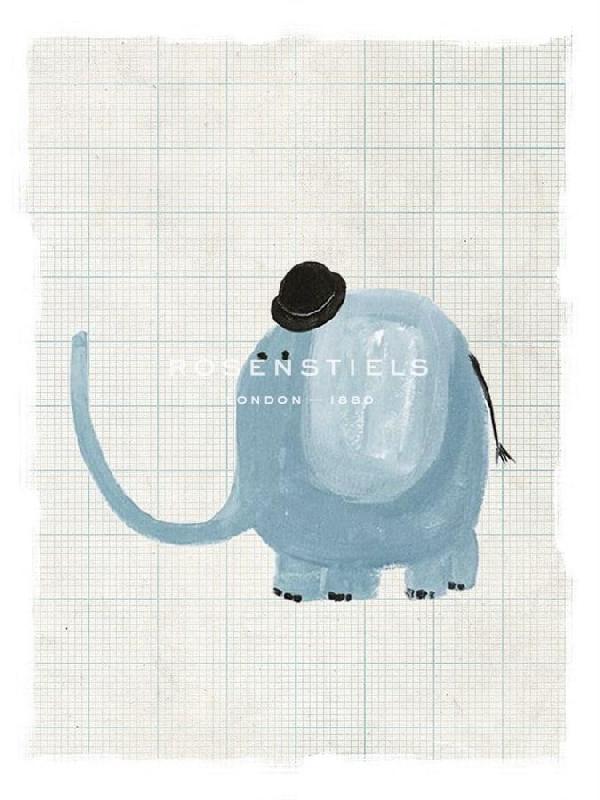 Lisa Stickley 30 x 40 in. Open Giclee Canvas:"Sir Elephant" - Lisa Stickley