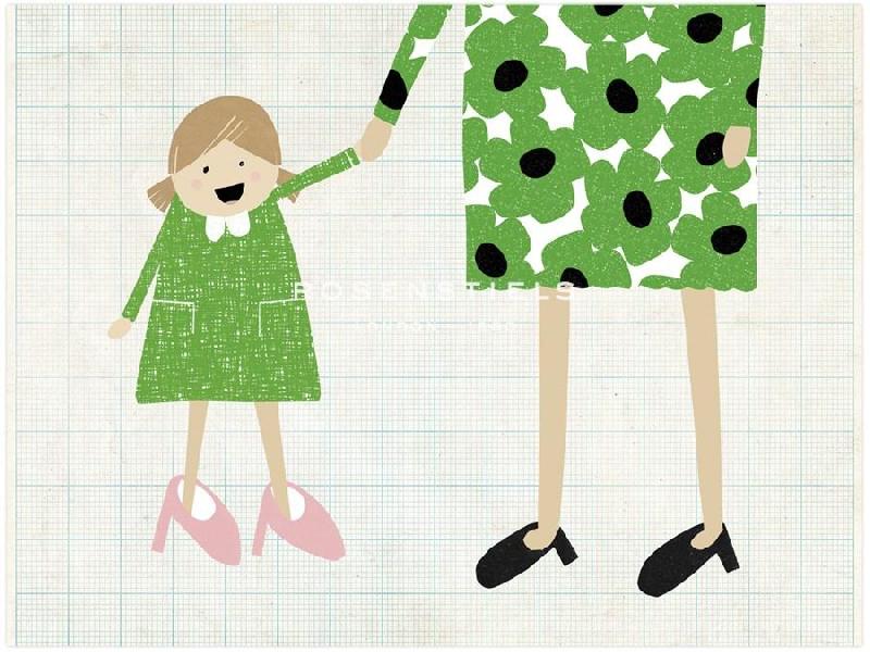 Lisa Stickley 40 x 30 in. Open Giclee Canvas:"Too Big Shoes" - Lisa Stickley