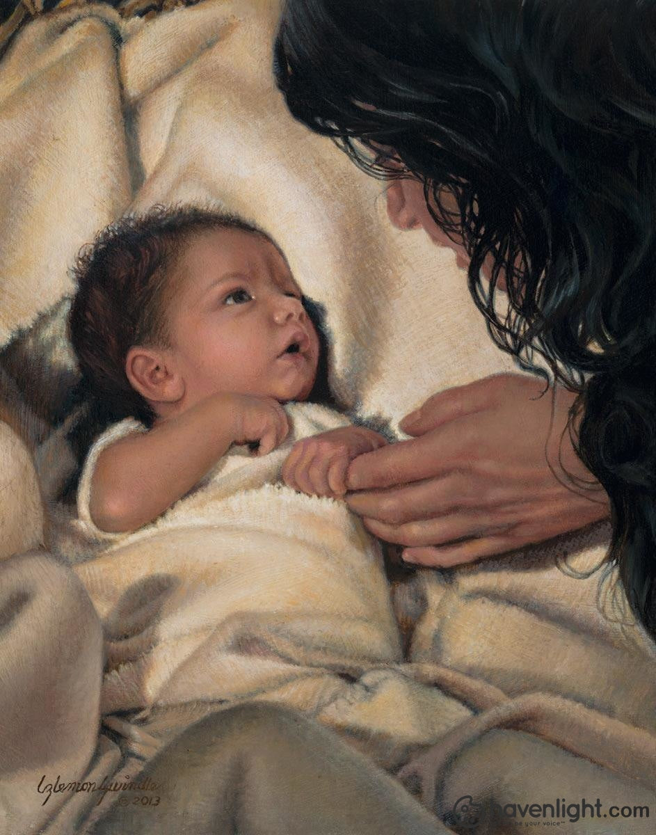 Liz Lemon Swindle Fine Art Canvas Giclee: "Babe of Bethlehem" - Liz ...