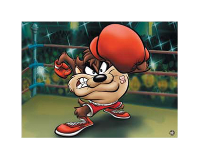 Looney Tunes Limited Edition Giclee Ed. 500:"Knockout Taz" - Looney Tunes