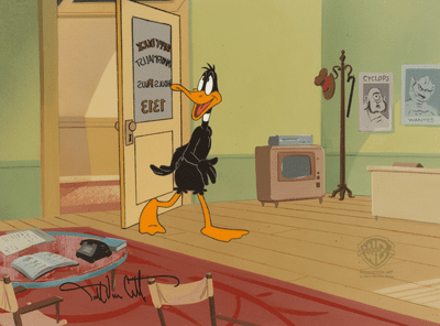Looney Tunes Quackbusters Original Production Cel: "Daffy Duck" - Daffy Duck's Quackbusters, 1988