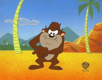 Looney Tunes Taz-Mania Original Production Cel: "Taz" - Looney Tunes ...