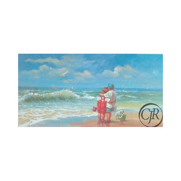 Lucelle Raad Serigraph on Paper:"Beach Buddies" - Lucelle Raad