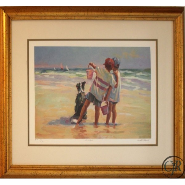 Lucelle Raad Serigraph on Paper:"Sea Dogs (2)" - Lucelle Raad