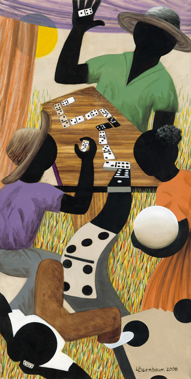 Lynne Bernbaum Limited Edition Museum Quality Giclée: "Domino Trail ...