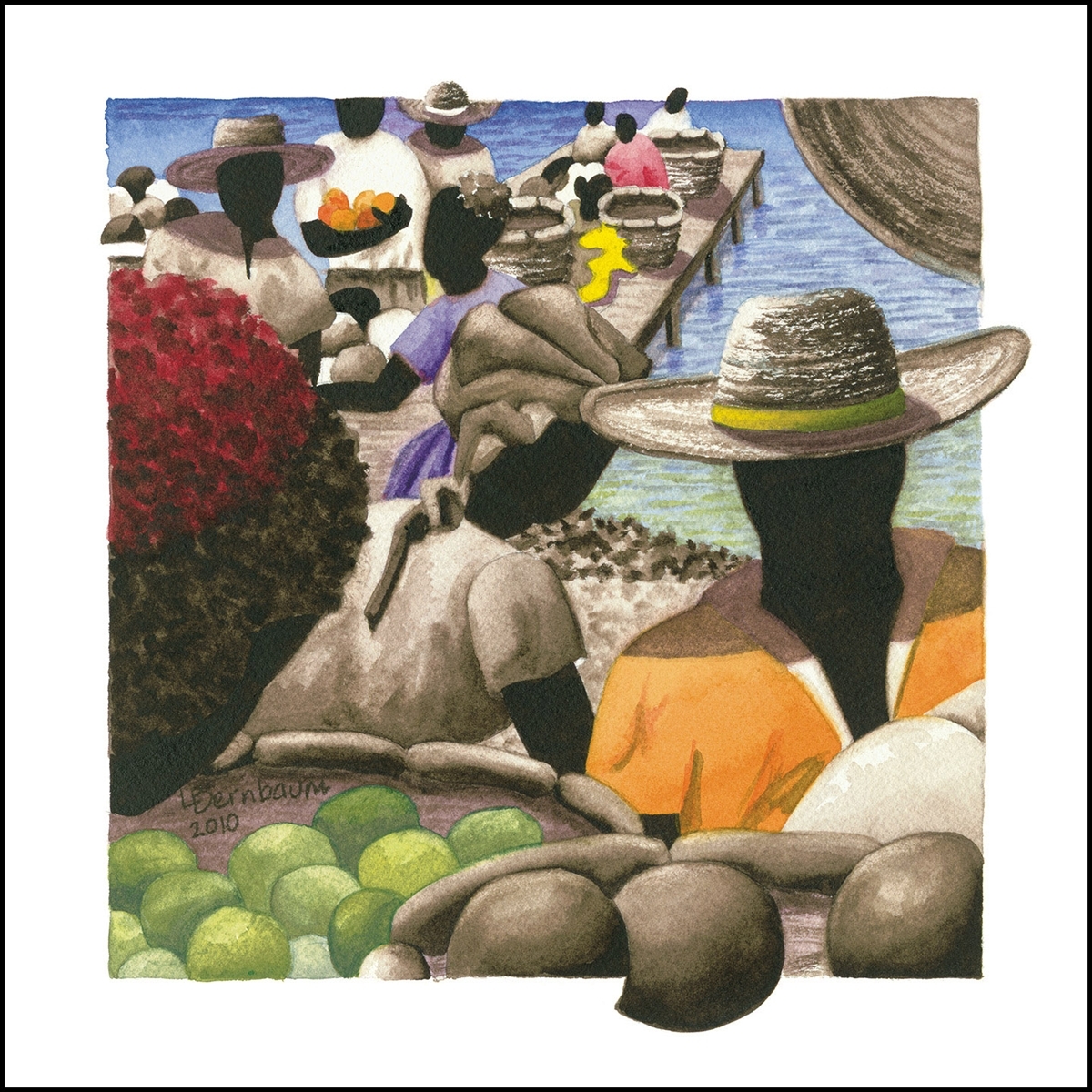 Lynne Bernbaum Limited Edition Museum Quality Giclée: "Petit Marche ...