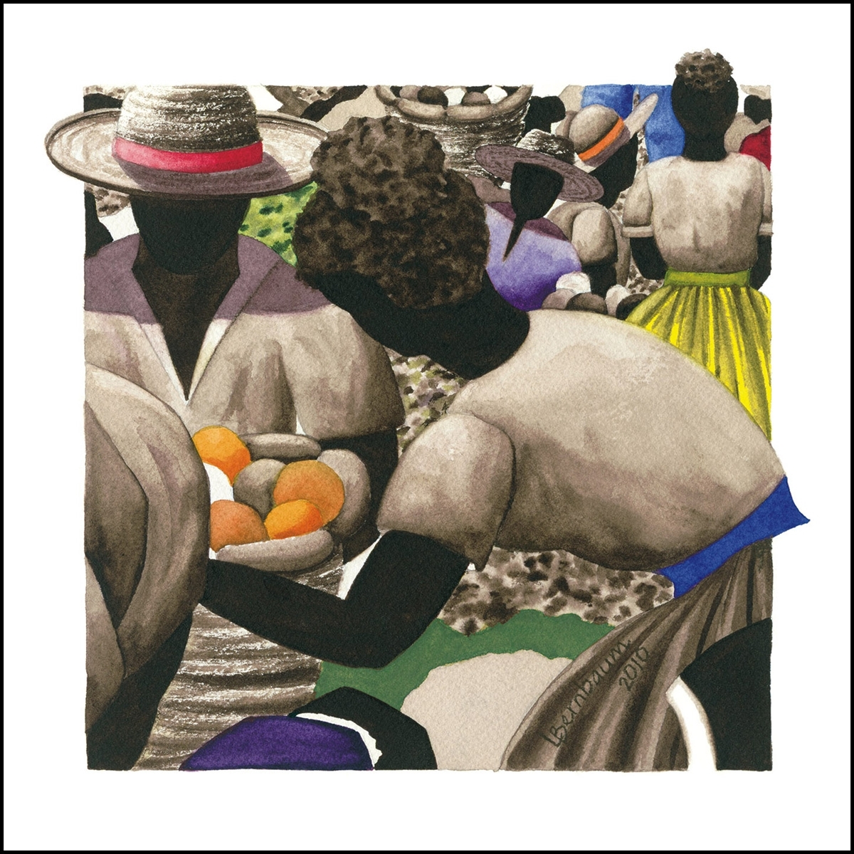 Lynne Bernbaum Limited Edition Museum Quality Giclée: "Petit Marche ...