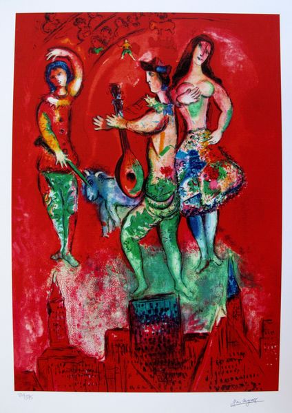 Marc Chagall Limited Edition Facsimile Signed Small Giclee Carmen