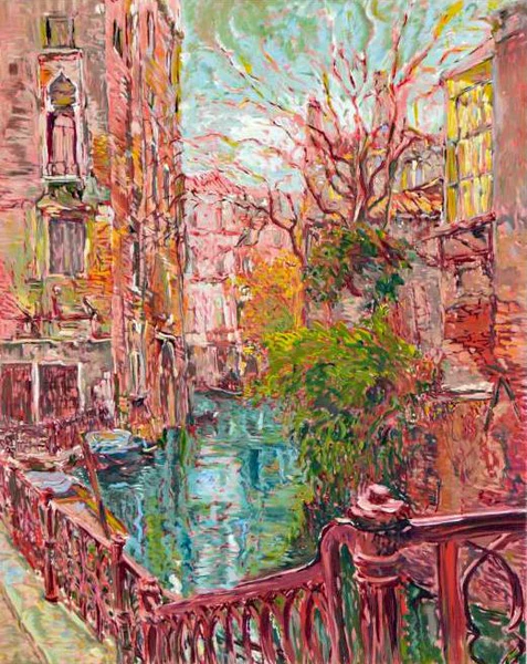 Marco Sassone Limited Edition Serigraph on Paper: "Venice Reflections ...