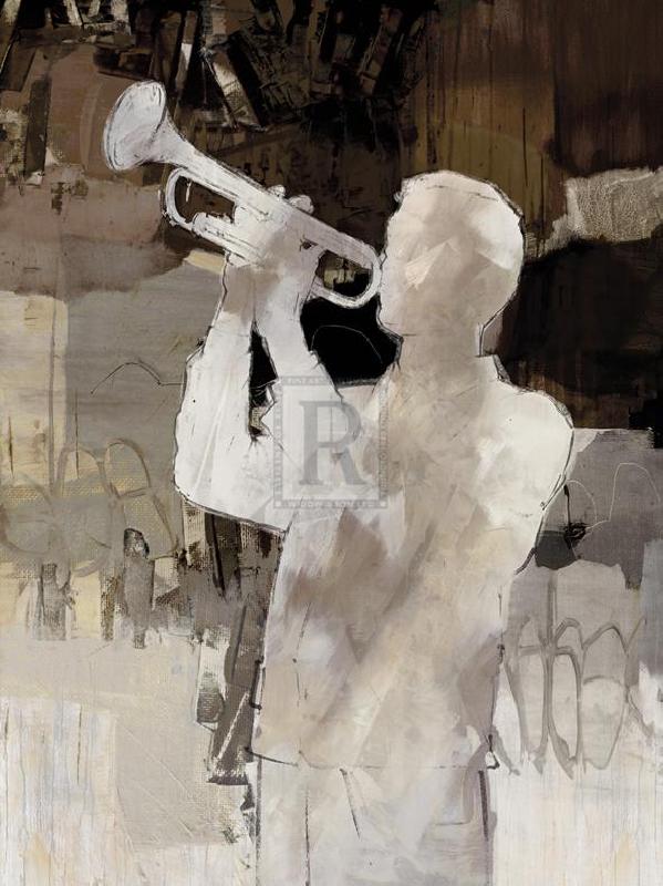 Mark Chandon 30 x 40 in. Open Giclee Canvas:"Jazz Trumpet" - Mark Chandon