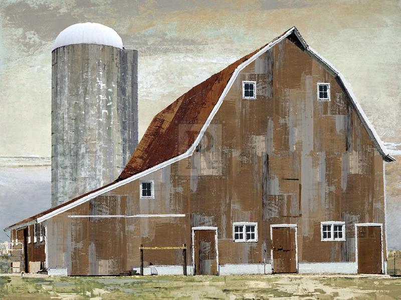 Mark Chandon 40 x 30 in. Open Giclee Canvas:"Barn Silo - Abilene ...