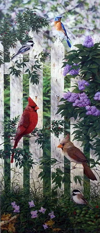 Mark Daehlin Print-Signed and Numbered:"Picket Fence" - Mark Daehlin